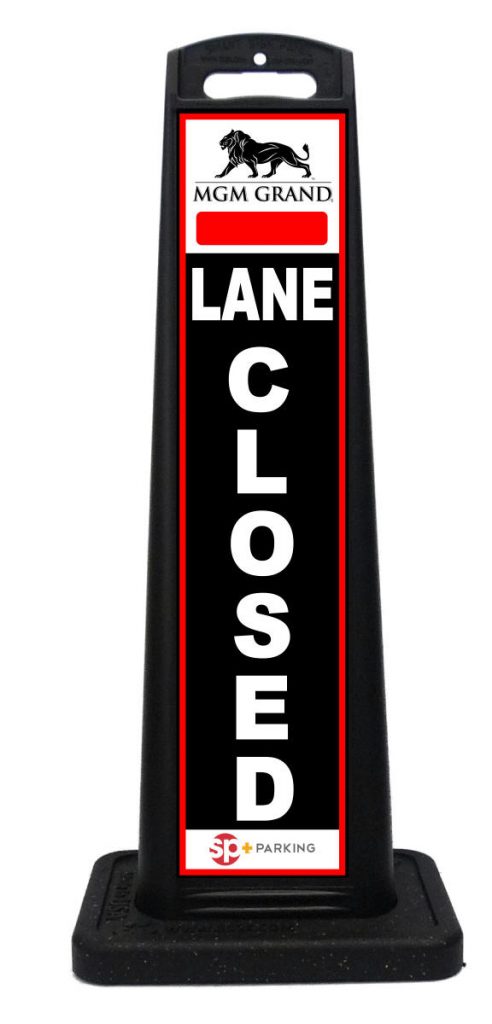 Lane Blocking Devices, Large Portable Bollards and Signs
